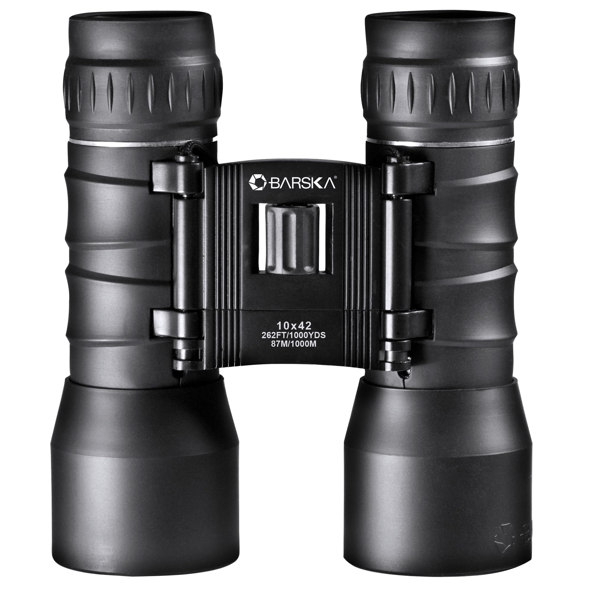 BARSKA 10x42 Lucid View Compact Binoculars , Black