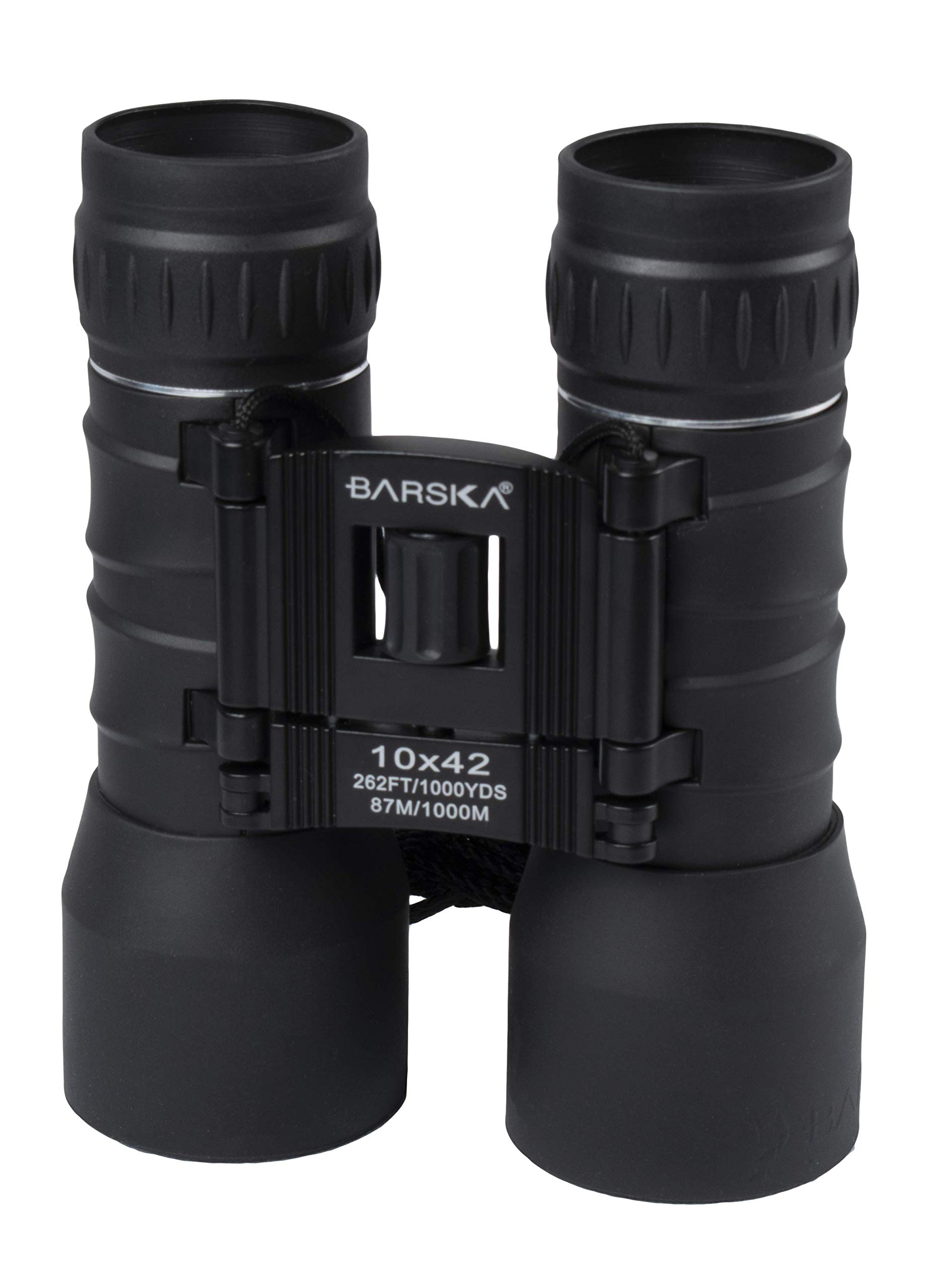 BARSKA 10x42 Lucid View Compact Binoculars , Black