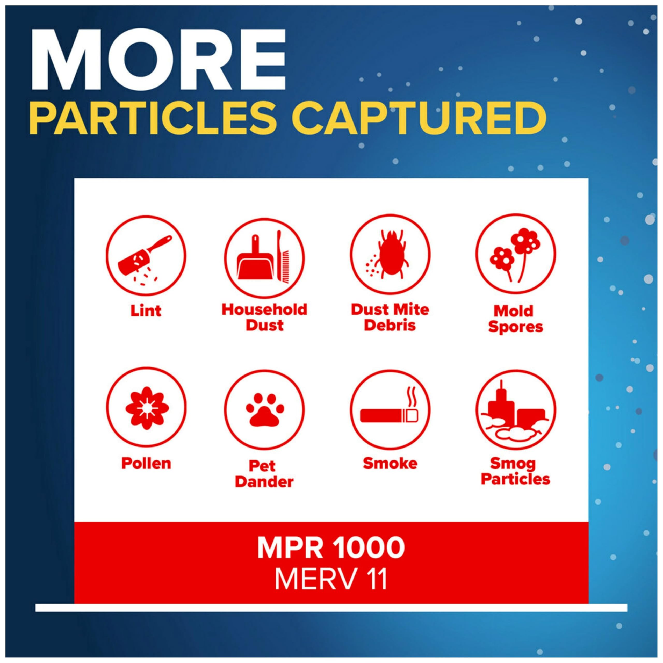 Filtrete 16x25x1 AC Furnace Air Filter, MERV 11, MPR 1000, Micro Allergen Defense, 3-Month Pleated 1-Inch Electrostatic Air Cleaning Filter, 2 Pack (Actual Size 15.719 x 24.72 x 0.84 in)