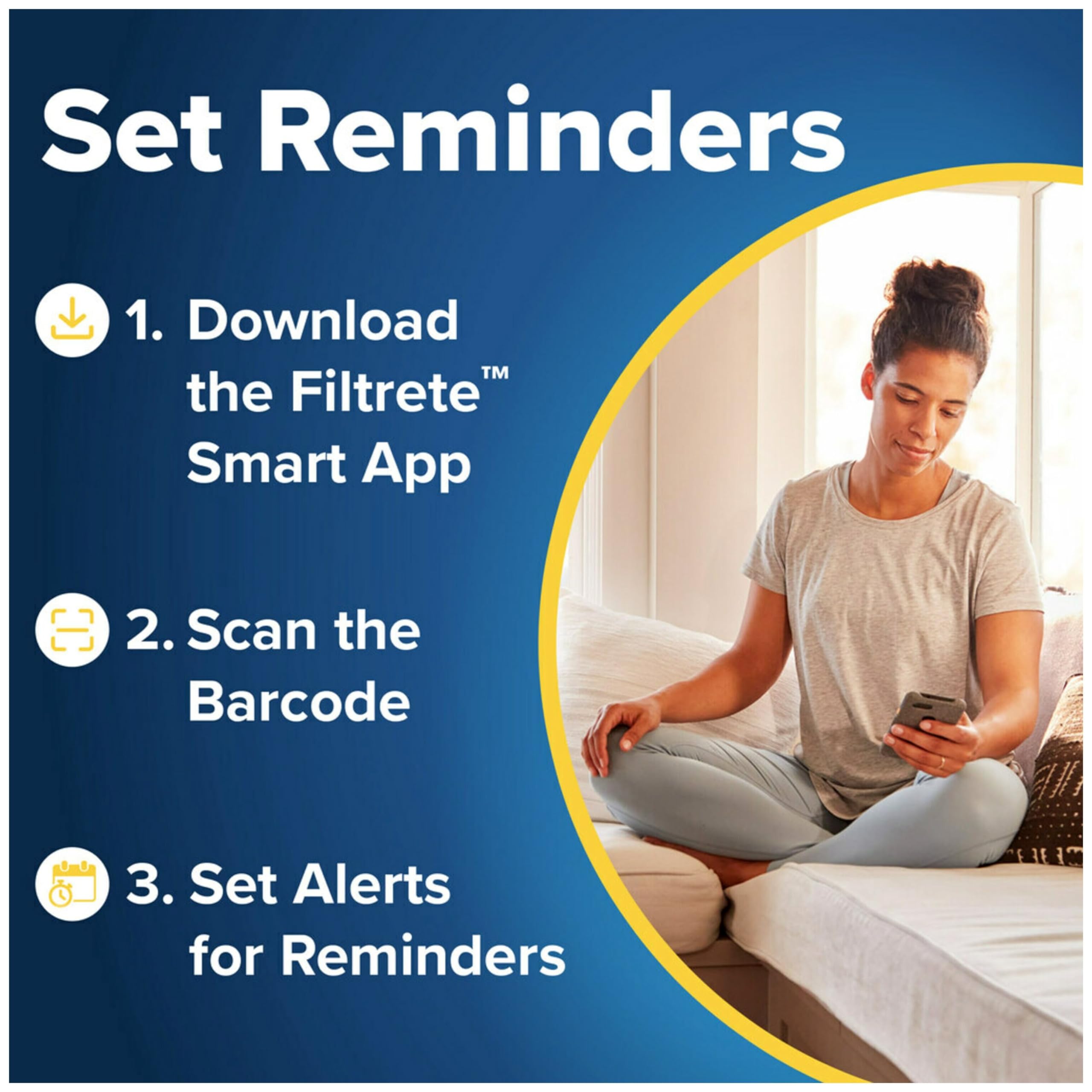 Filtrete 16x25x1 AC Furnace Air Filter, MERV 11, MPR 1000, Micro Allergen Defense, 3-Month Pleated 1-Inch Electrostatic Air Cleaning Filter, 2 Pack (Actual Size 15.719 x 24.72 x 0.84 in)