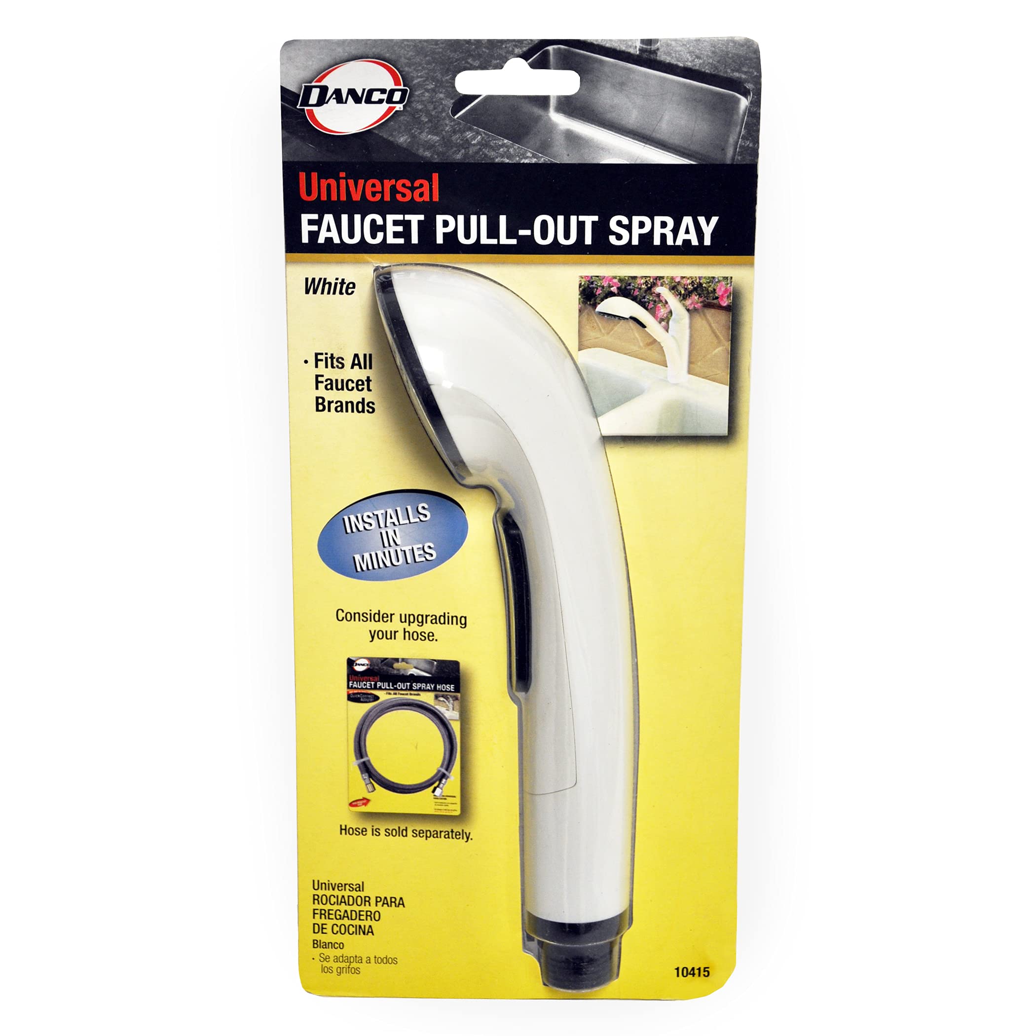 Danco 10415 Kitchen Center Pullout Spray Head, White