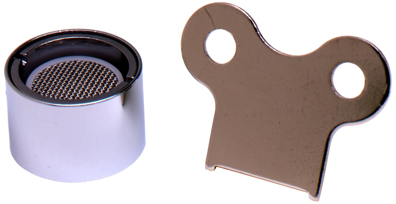 T&S Brass B-0199-06 Aerator, Vandal Resistant, 2.2 Gpm, 55/64-Inch-27 Un Female Threads