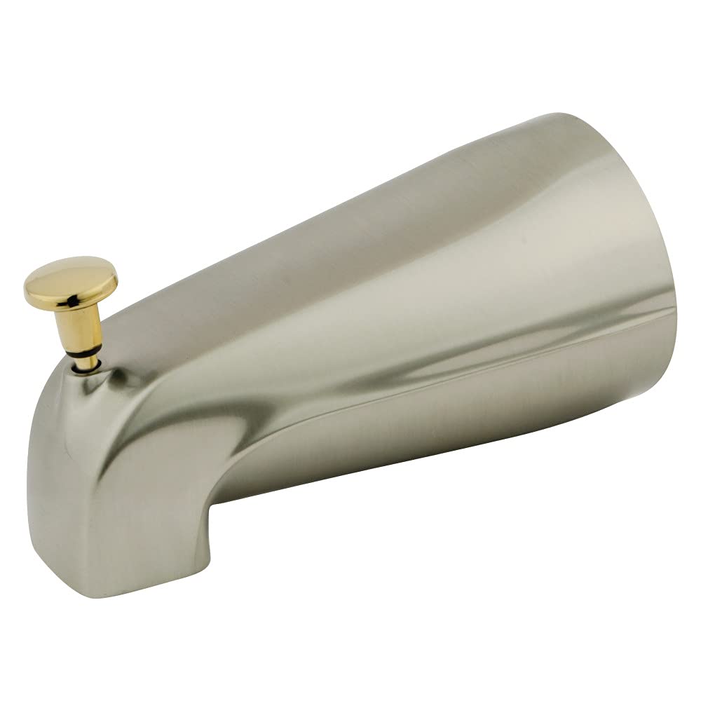 Kingston Brass K188A9 Designer Trimscape Showerscape 5-Inch Tub Spout with Diverter, Brushed Nickel and Polished Brass