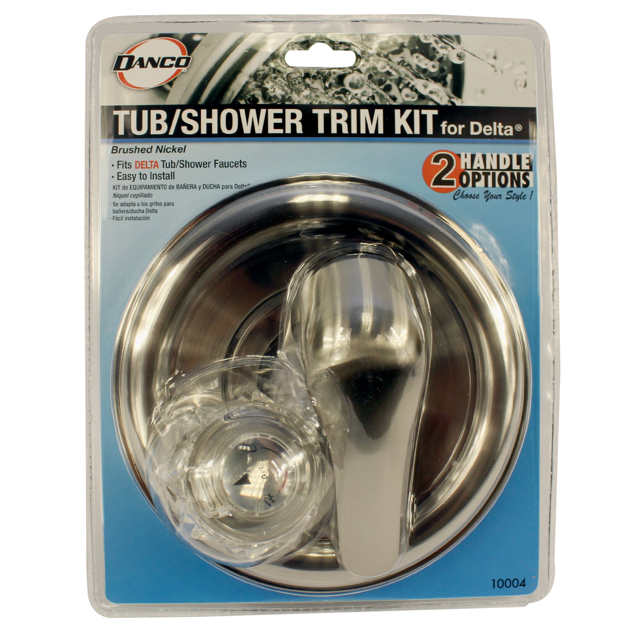 Danco 10004 Trim Kit, for Use with Delta Tub and Shower Faucets, Plastic, Brushed Nickel