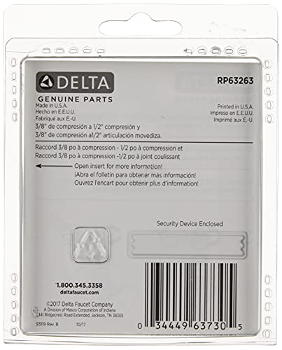 Delta Faucet RP63263, Chrome,1/2' x 3/8'