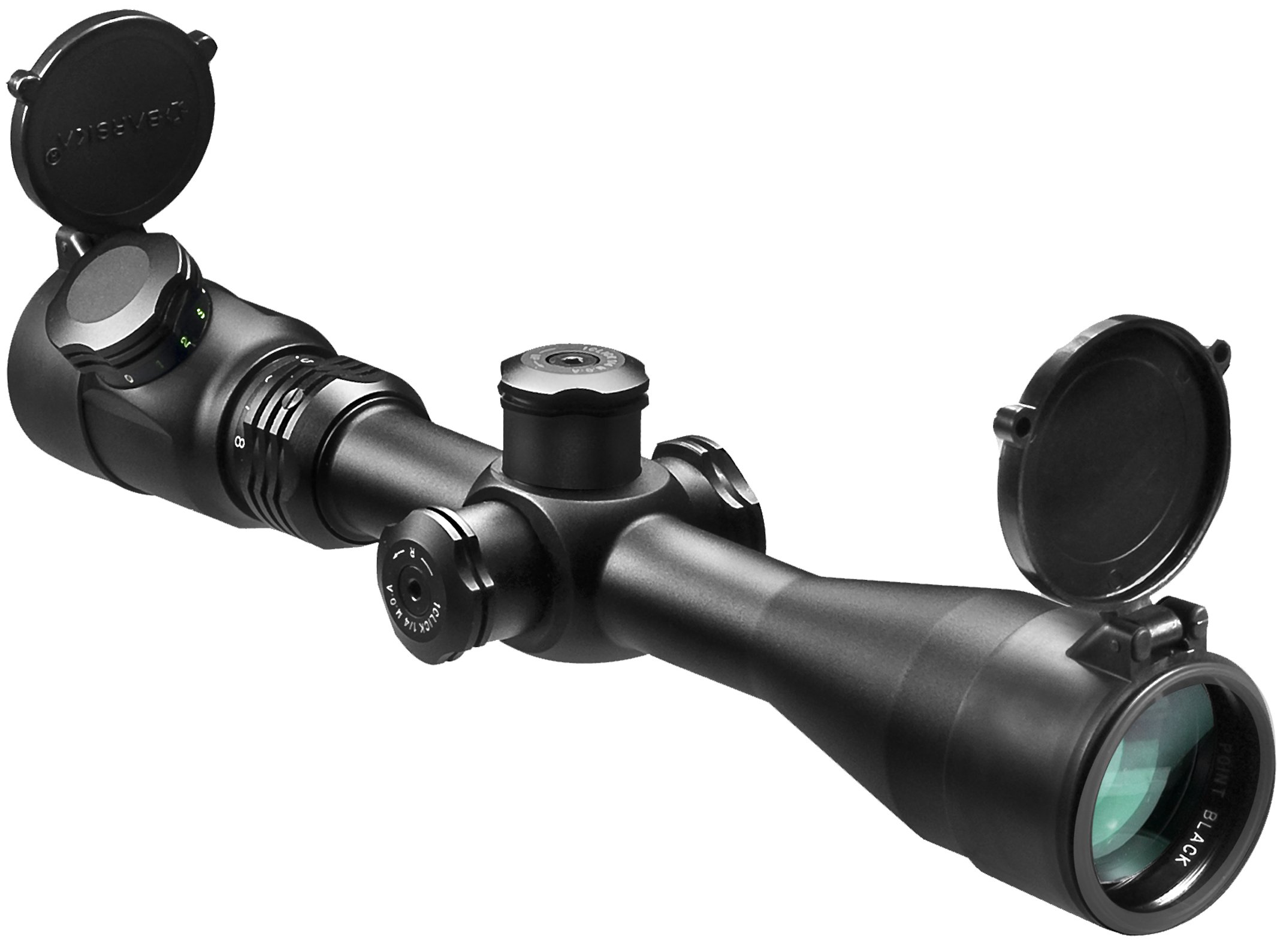 BARSKA Point Black Side Parallax Riflescope (Black Matte, 4-16x40 IR)