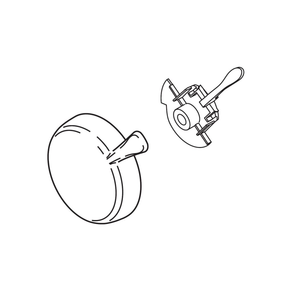Delta Faucet RP51307 Lahara 17 Series Single Lever Handle Kit, Chrome