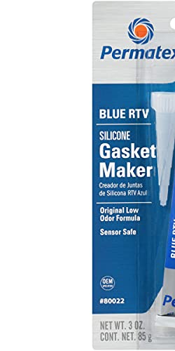Permatex 80022 Sensor-Safe Blue RTV Silicone Gasket Maker, 3 oz. Tube