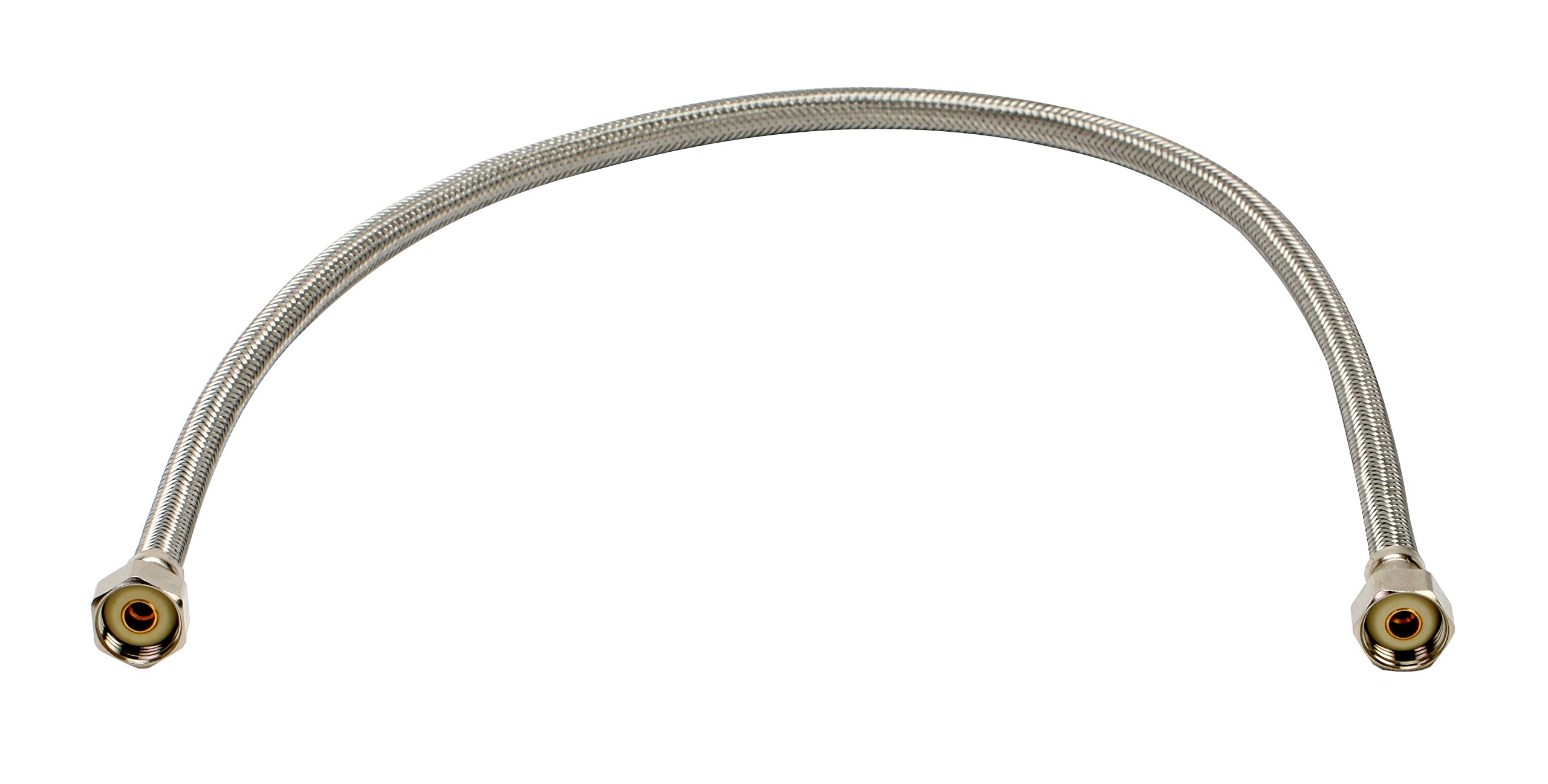 Fluidmaster B4F30 Faucet Connector, Braided Stainless Steel - 1/2 F.I.P. Thread x 1/2 F.I.P. Thread, 30-Inch Length