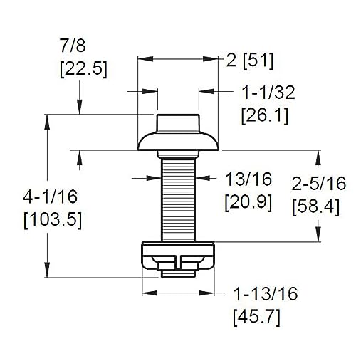 Pfister 961-004S Amherst 34 Series Side Spray Mounting Flange with Hardware, Stainless Steel