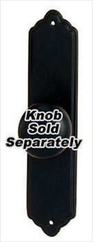 Alno A1226-4-MB Traditional Escutcheons, Matte Black
