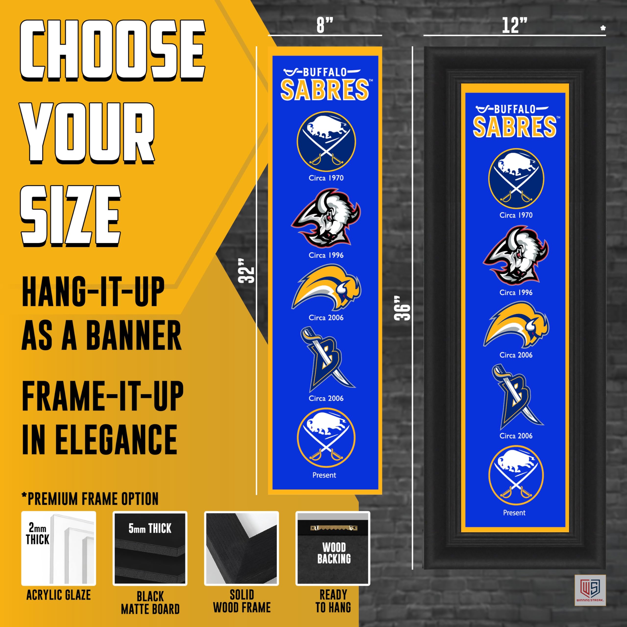 Winning Streak NHL Buffalo Sabres Heritage Banner