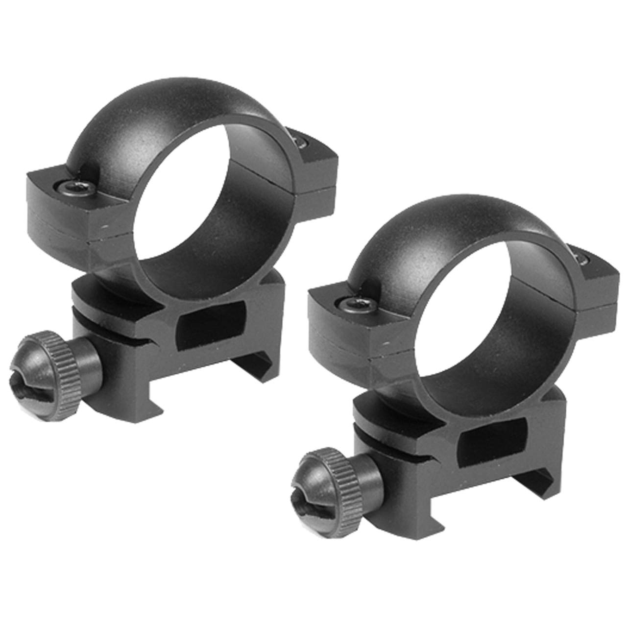 BARSKA 1-Inch High Weaver Style See-through Riflescope Ring, Black