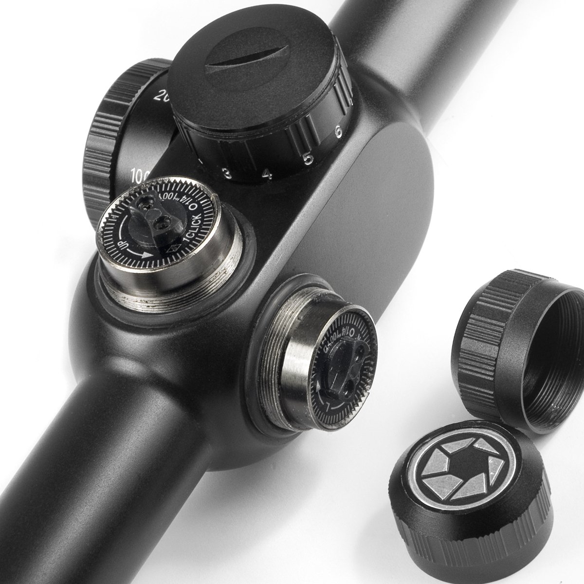 Barska AC10776 Illuminated Reticle Rifle Scope 6-20x50 First Focal Plane Mil-Dot Reticle, Black Matte