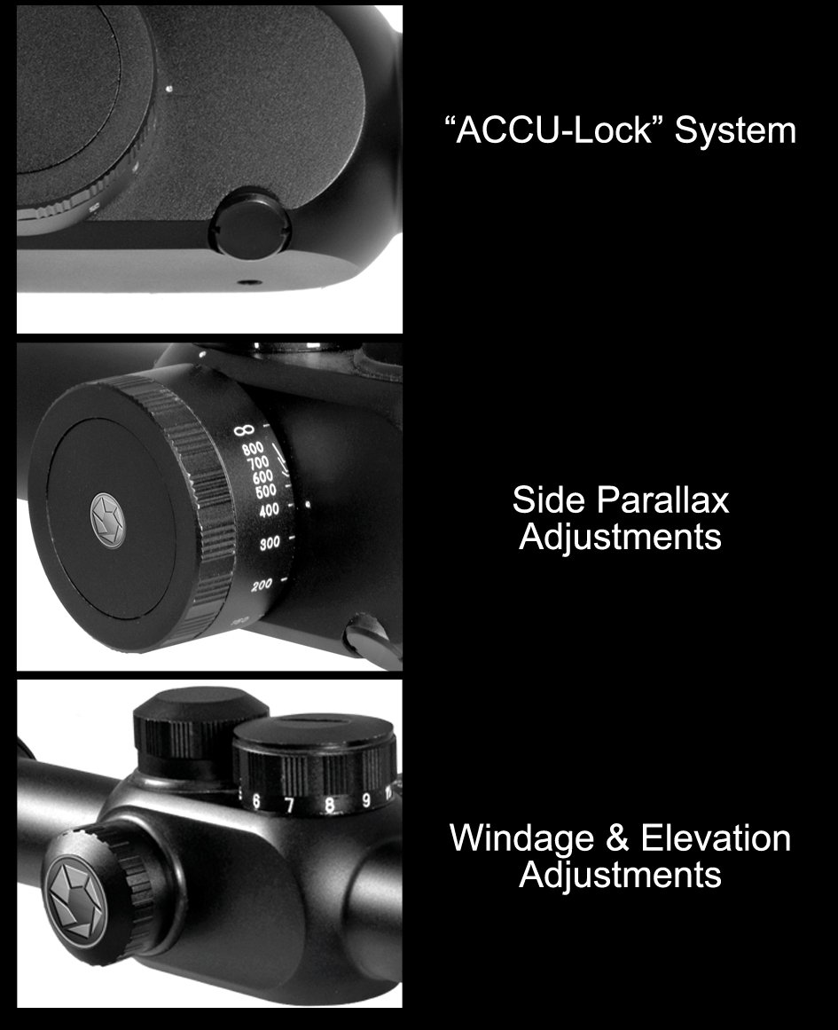 Barska AC10776 Illuminated Reticle Rifle Scope 6-20x50 First Focal Plane Mil-Dot Reticle, Black Matte