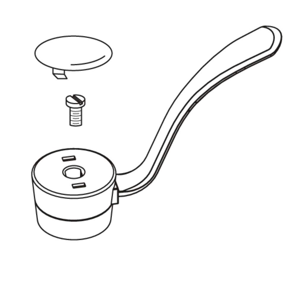Moen 93380 Commercial Handle Assembly Kit, Chrome