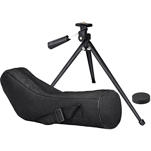 BARSKA 20-60x60mm Colorado Zoom Straight Spotting Scope Waterproof with Flip-Down Lens for Target Shooting Range Hunting Birding