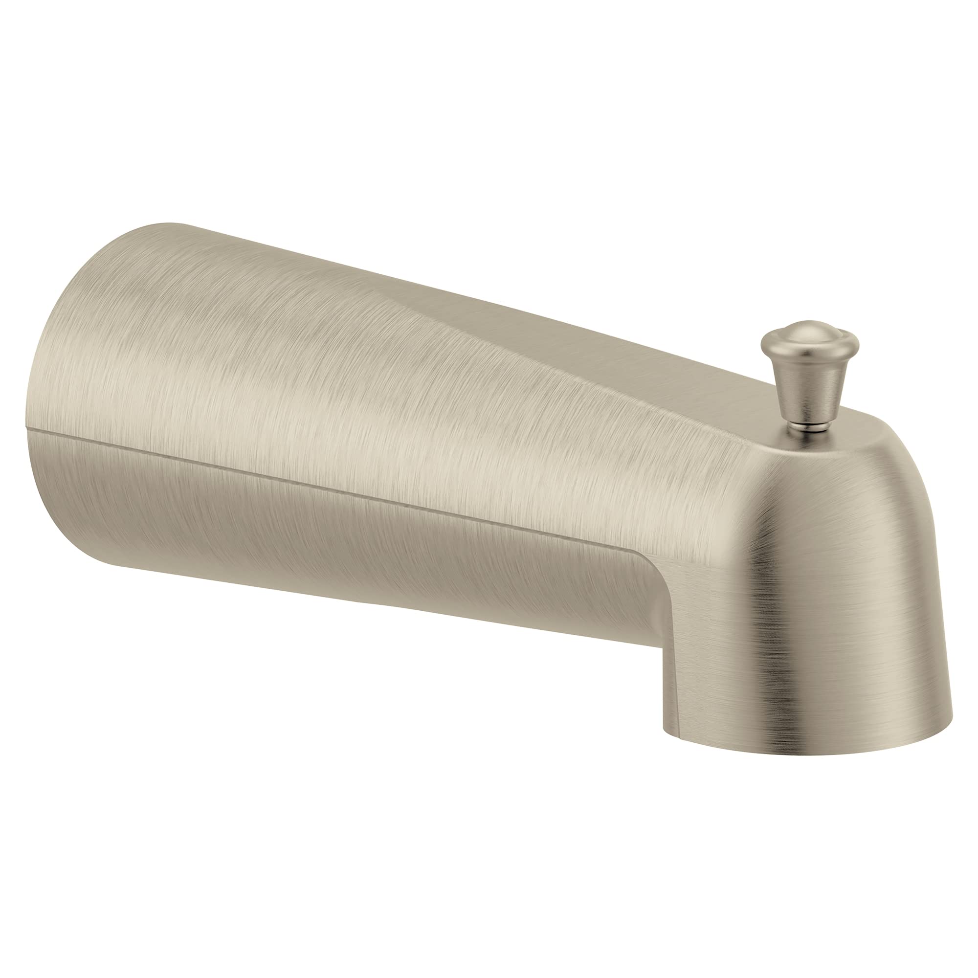 Moen Eva Replacement Tub Diverter Spout for Bathroom Shower Faucet with Slip Fit Connection, Brushed Nickel - Ideal for Water Delivery, 3853BN