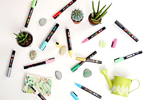 Uni-posca Paint Marker Pen - Extra Fine Point - Set of 12 (PC-1M12C)