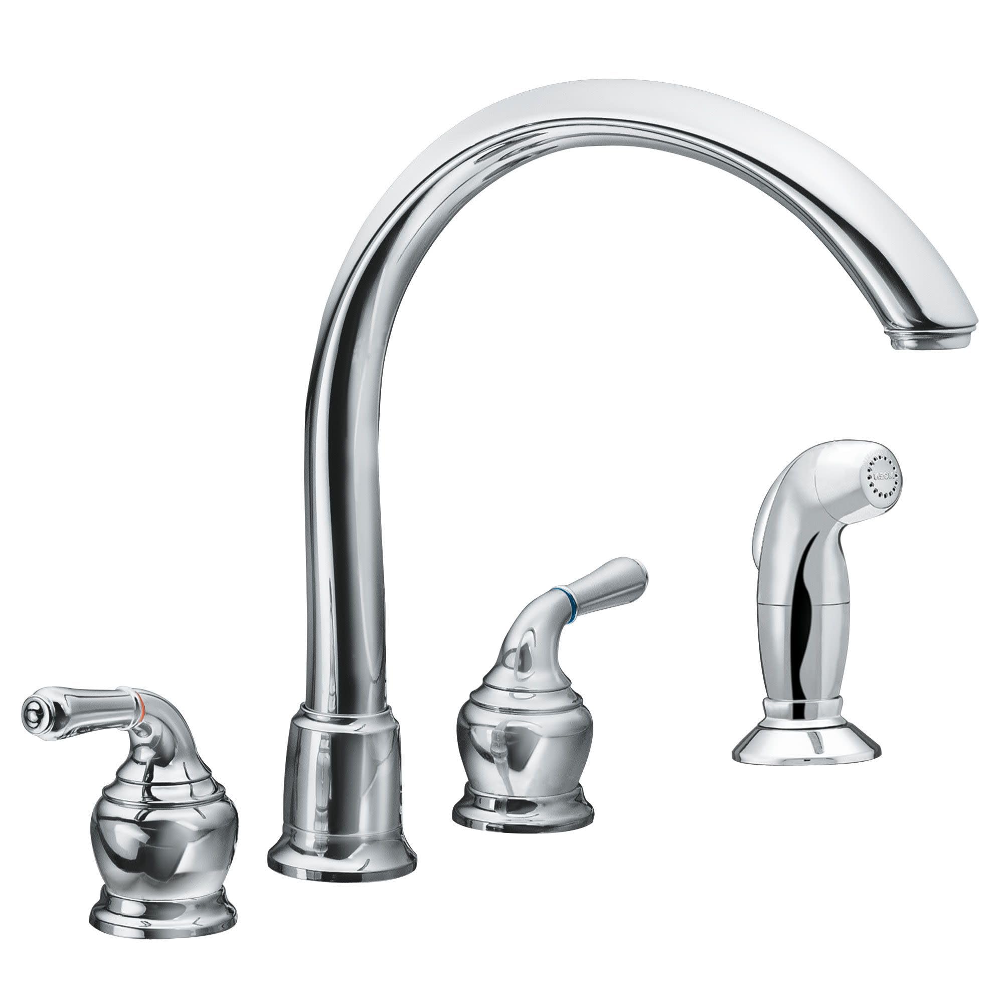 Moen 97557 Monticello Bathroom Sink Faucet Metal Replacement Handle Lever Inserts, Chrome (2-Pack)