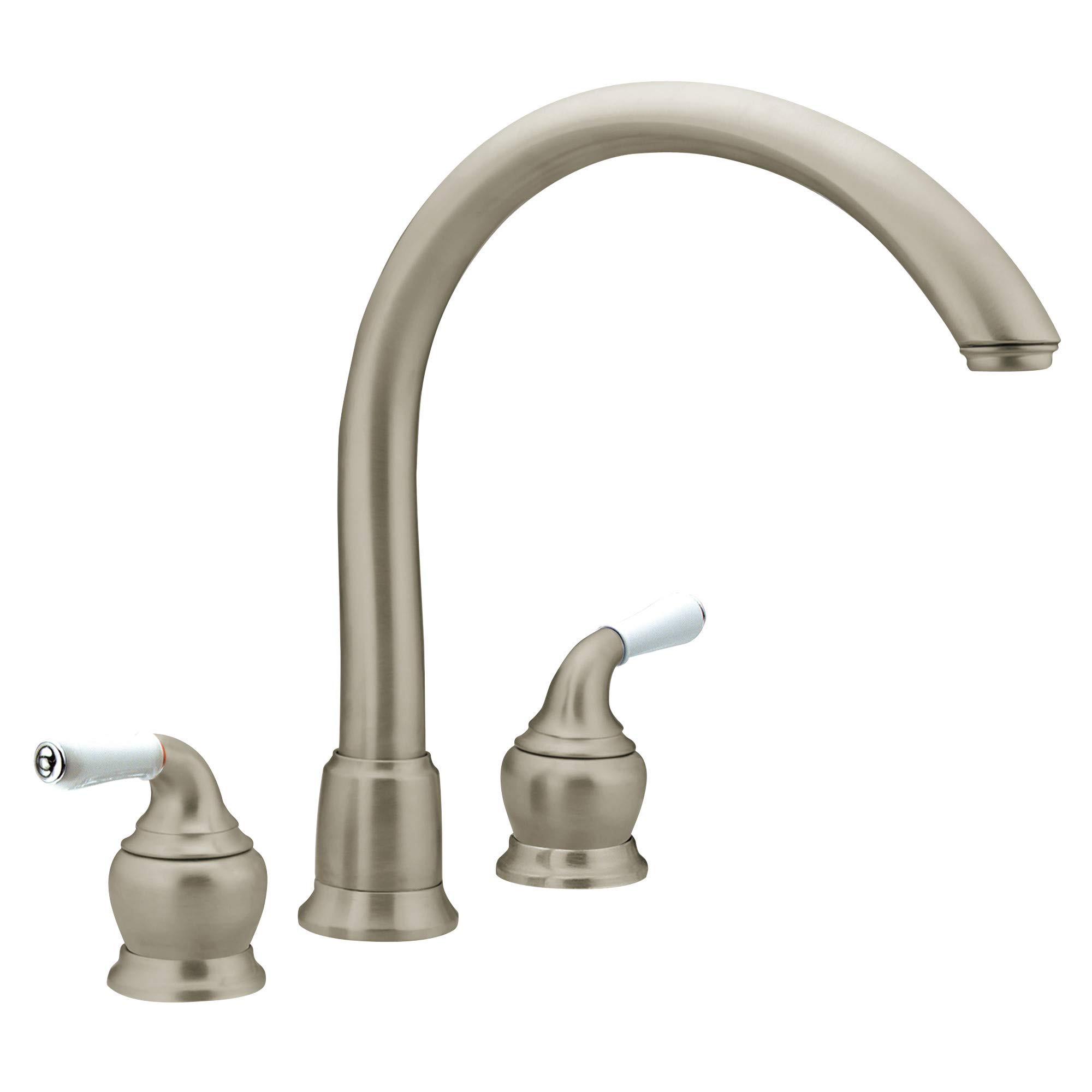Moen 97559 Monticello Replacement Handle Knob Insert, Porcelain and Chrome (2-Pack)