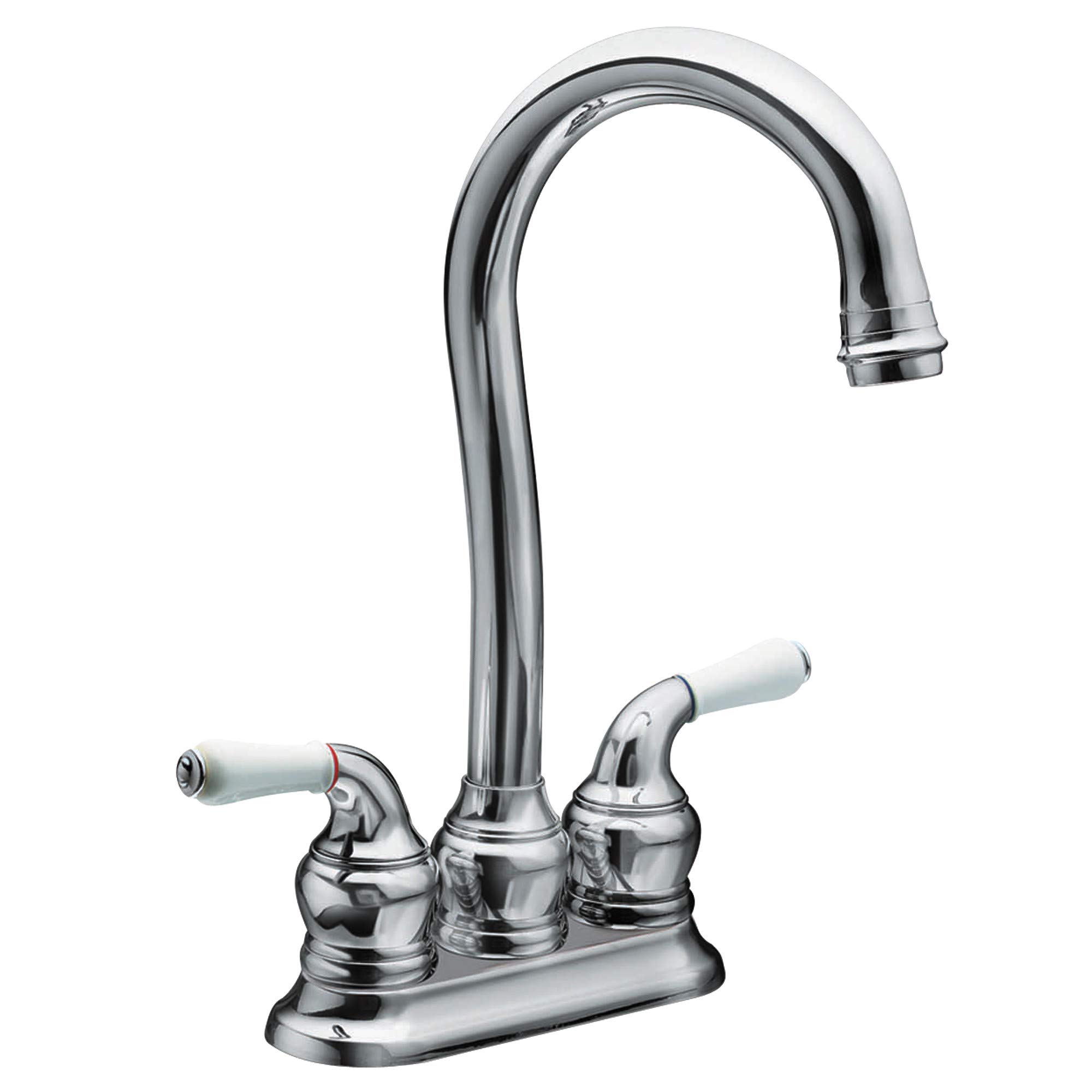 Moen 97559 Monticello Replacement Handle Knob Insert, Porcelain and Chrome (2-Pack)