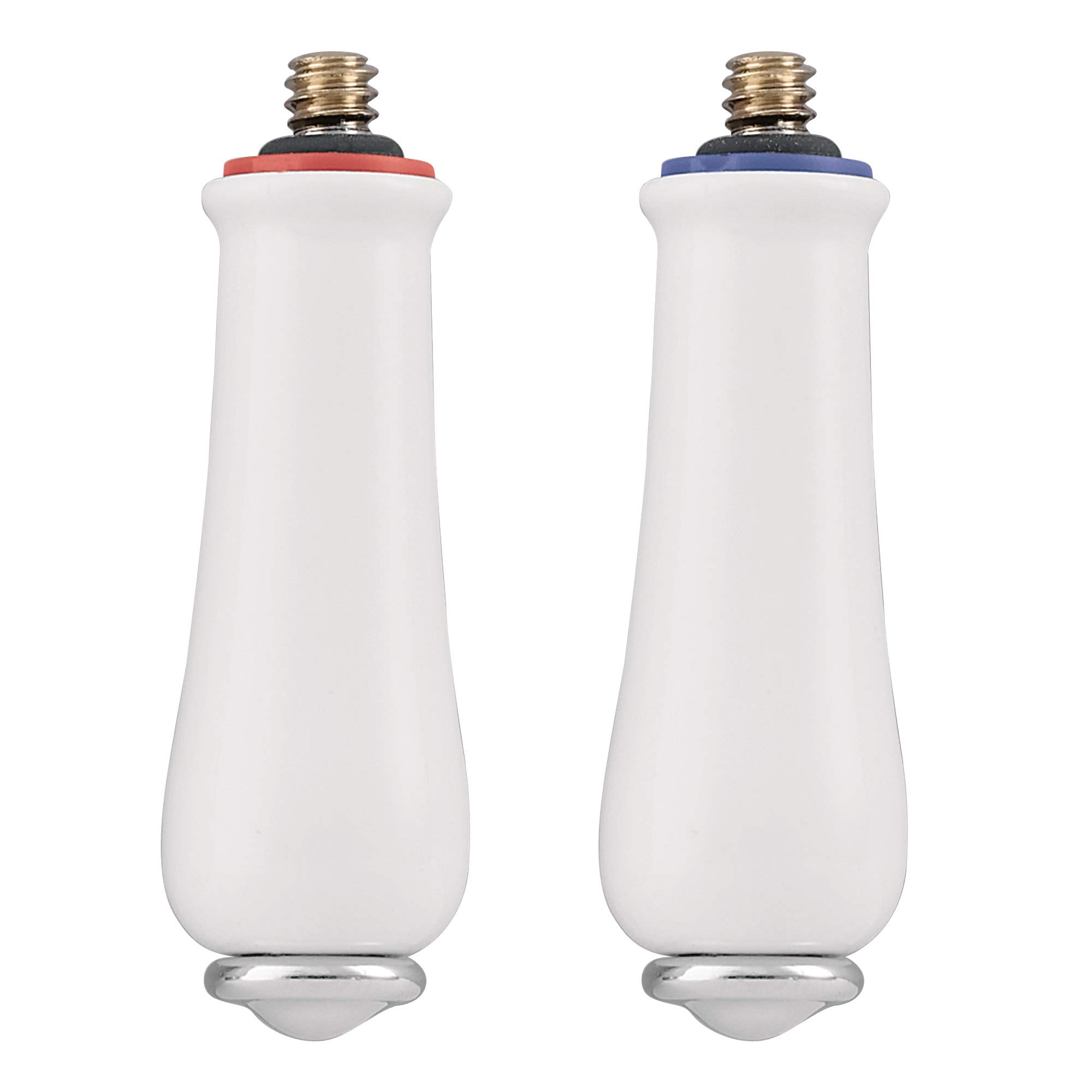 Moen 97559 Monticello Replacement Handle Knob Insert, Porcelain and Chrome (2-Pack)
