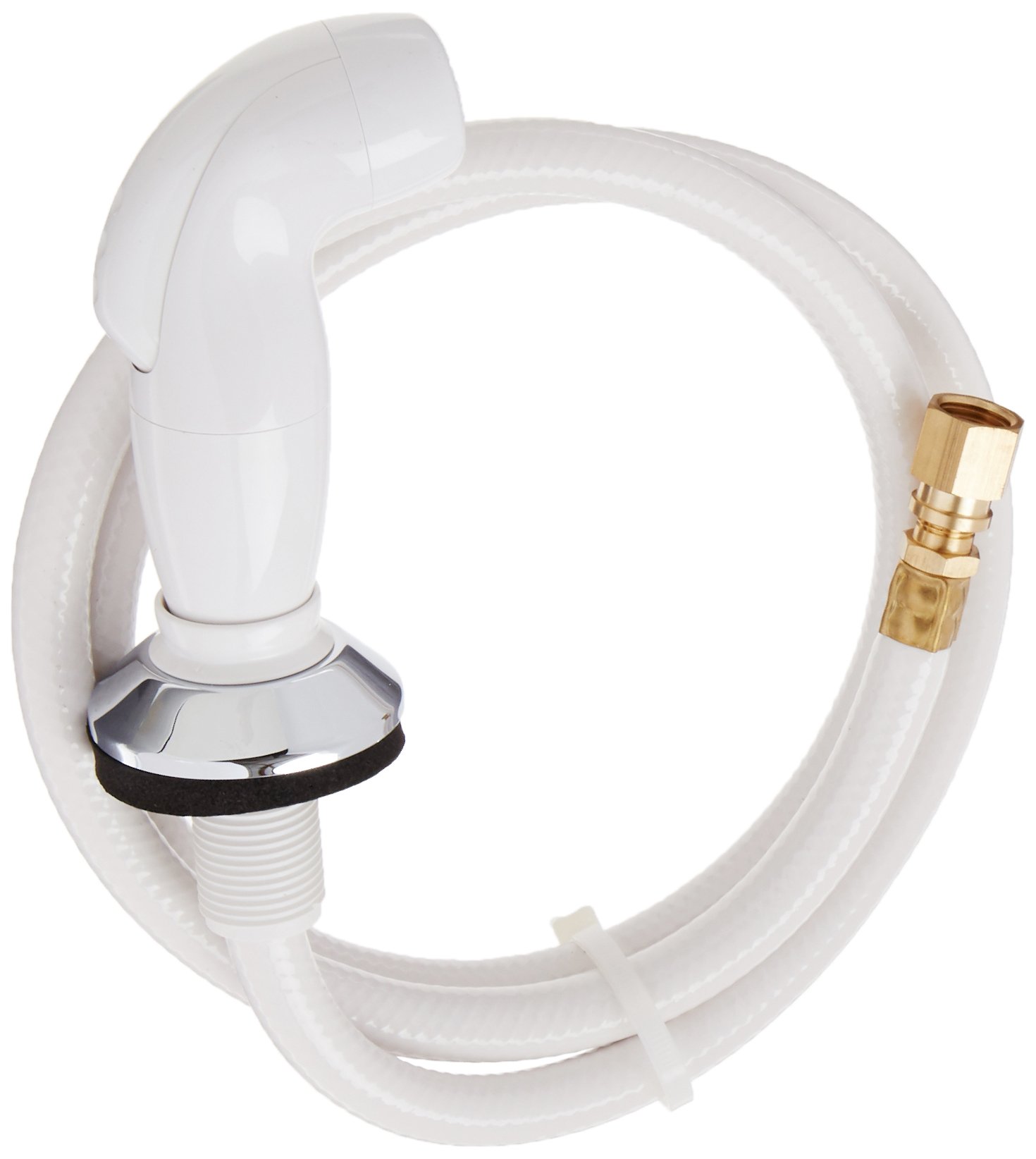 MOEN 100107W Protege White Plastic Side Spray, Universal Replacement, Glacier