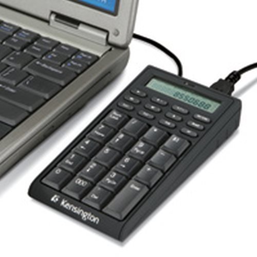 Kensington Notebook Keypad/Calculator with USB Hub, 19-Key Pad 72274