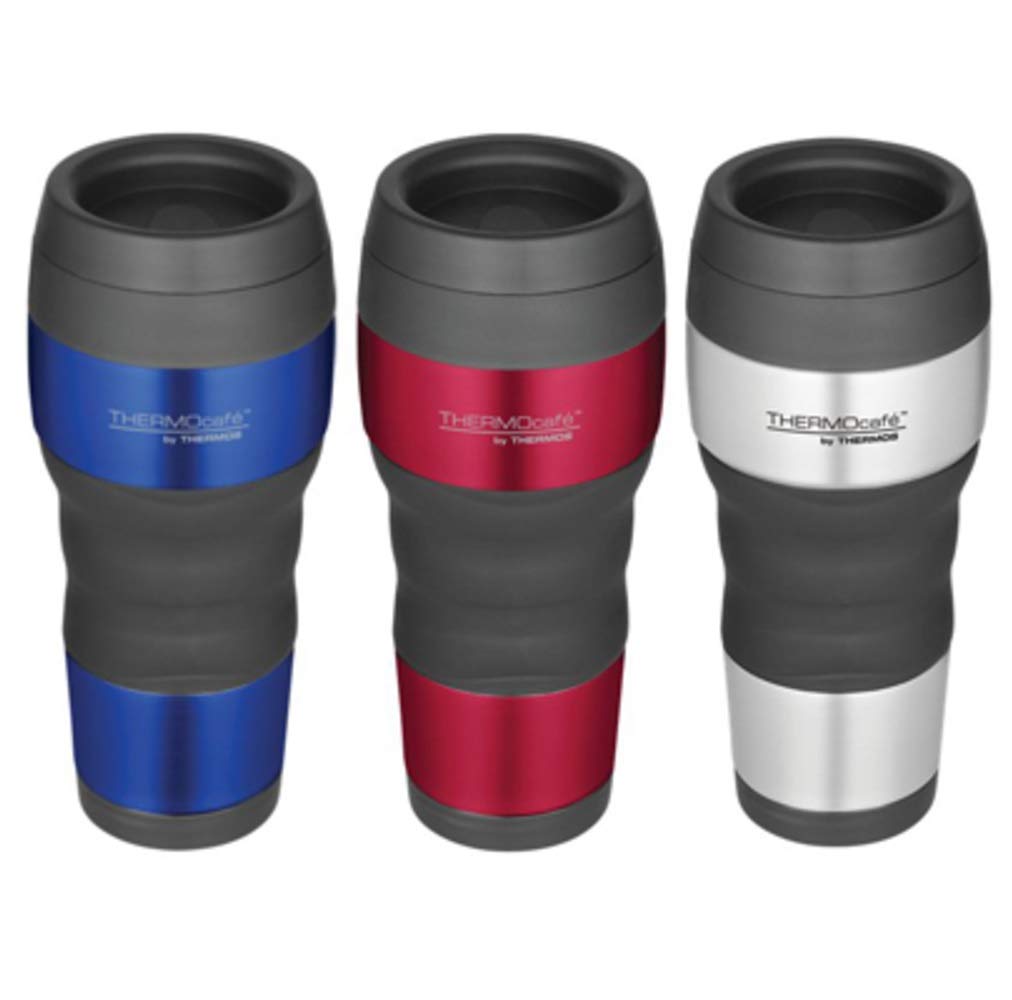 THERMOS DF4020TRI6 Travel Tumbler with Ergonomic Grip, Stainless Steel