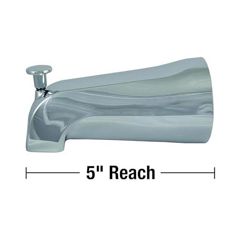 DANCO (88703) Tub Spout with Diverter, Chrome Finish, Metal, 1-Pack