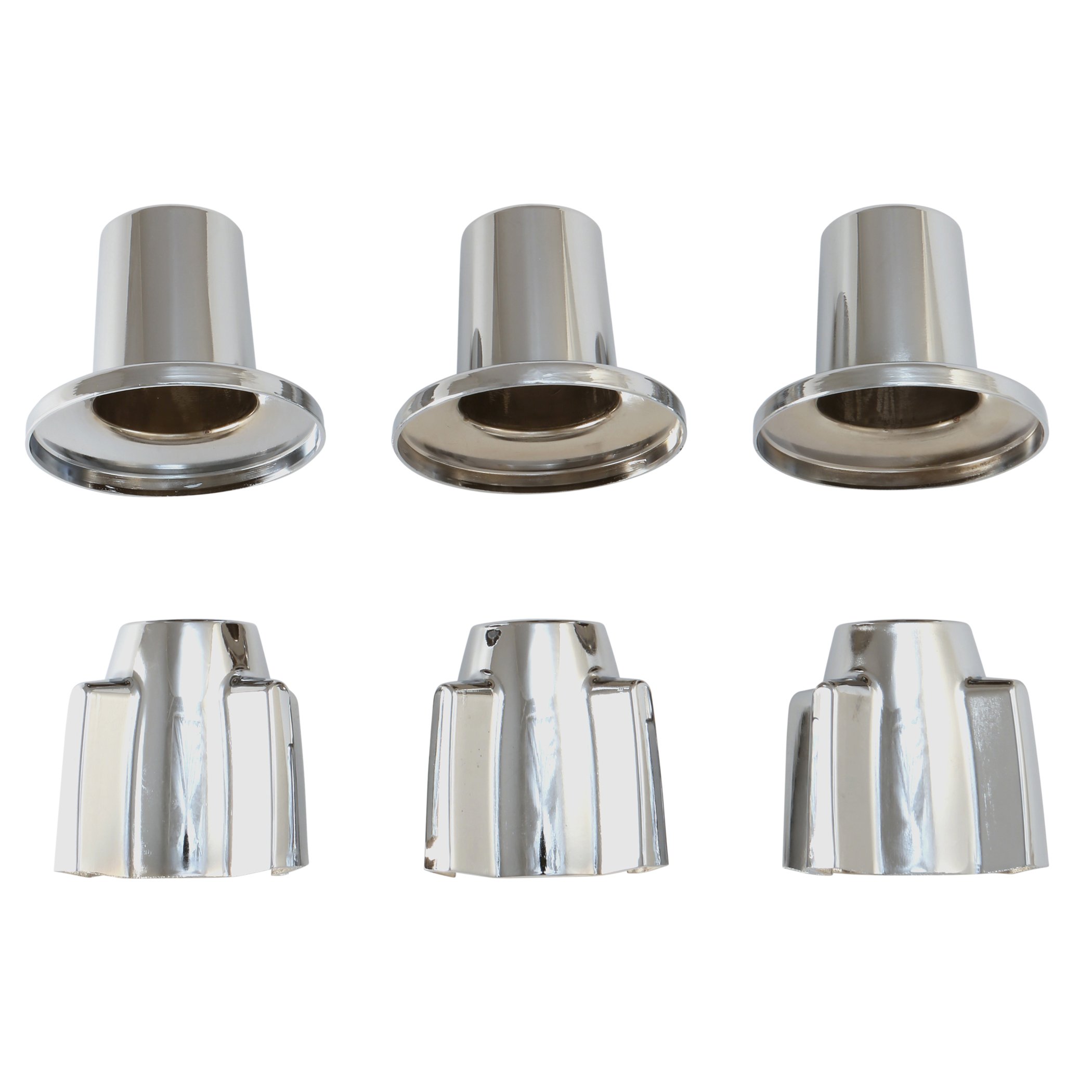 DANCO Bathtub and Shower 3-Handle Remodel/Rebuild Trim Kit for Central Brass Faucets | Knob Handle | 10L-11H, 10L-11C, 10L-13D | Chrome (39616)
