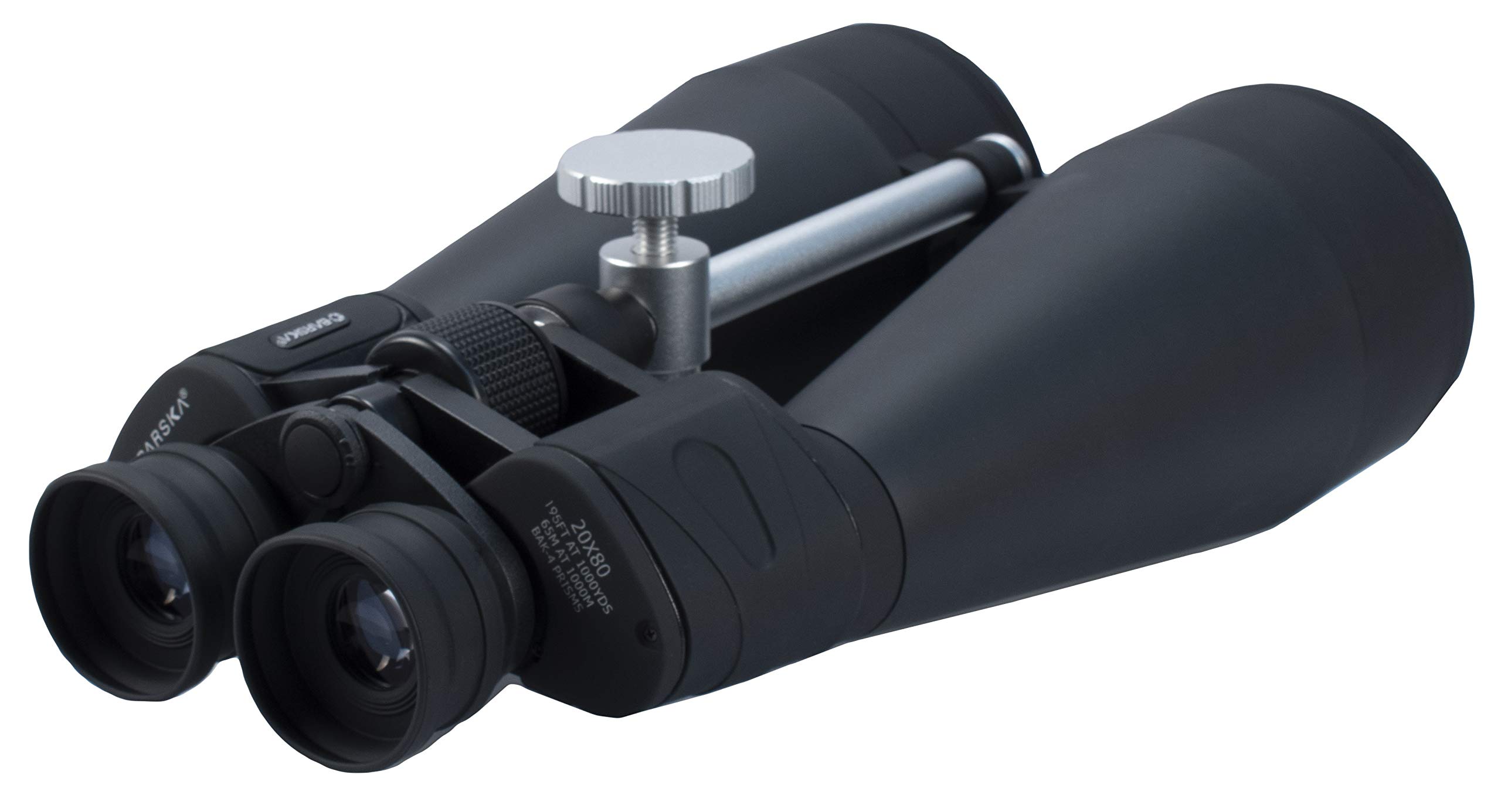 BARSKA X-Trail 20x80 Binocular with Braced-in Tripod Adapter , Black