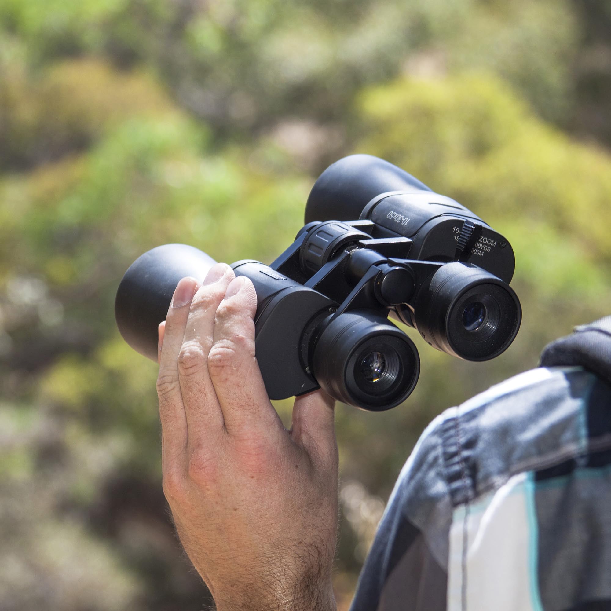 Barska Gladiator 10-30x50 Zoom Binoculars with Tripod Adaptor for Stargazing, Birding, Hiking, Sports, Travelling, Camping