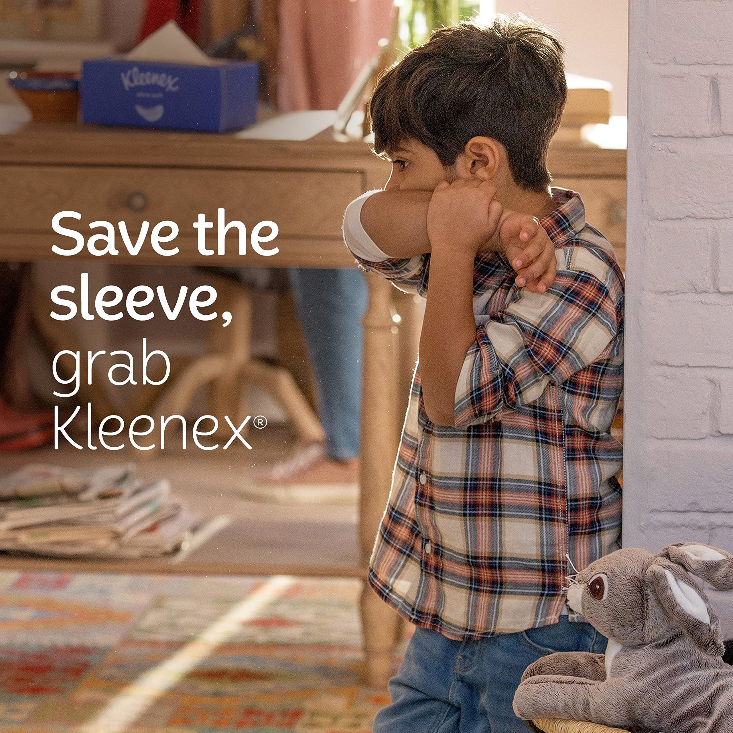 Kleenex Ultra Soft Facial Tissues, 4 Cube Boxes, 60 Tissues per Box, 3-Ply (240 Total Tissues), Packaging May Vary