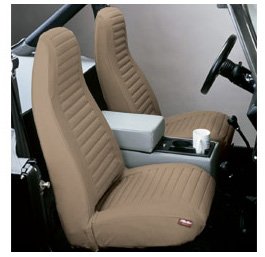 Bestop 2922437 Spice Seat Covers for Front High-Back Seats - Jeep 1992-1994 Wrangler; Sold As Pair; Fit Factory Seats