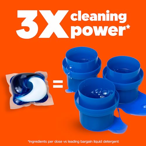 Tide PODS laundry detergent pacs, 3-in-1 Stain Remover, Odor Fighter, Color Protector, 112 Count, HE compatible, Spring Meadow Scent