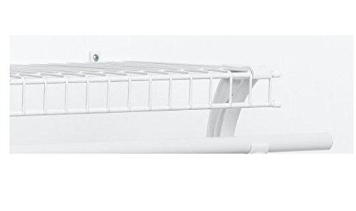 ClosetMaid 2057 4-Foot Hanging Bar for SuperSlide Shelves, White