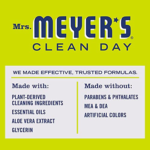 MRS. MEYER'S CLEAN DAY Liquid Dish Soap Refill, Biodegradable Formula, Lemon Verbena, 48 Fl Oz (Pack of 1)