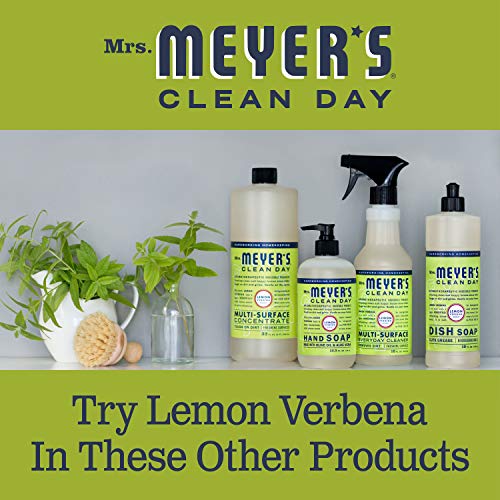 MRS. MEYER'S CLEAN DAY Liquid Dish Soap Refill, Biodegradable Formula, Lemon Verbena, 48 Fl Oz (Pack of 1)