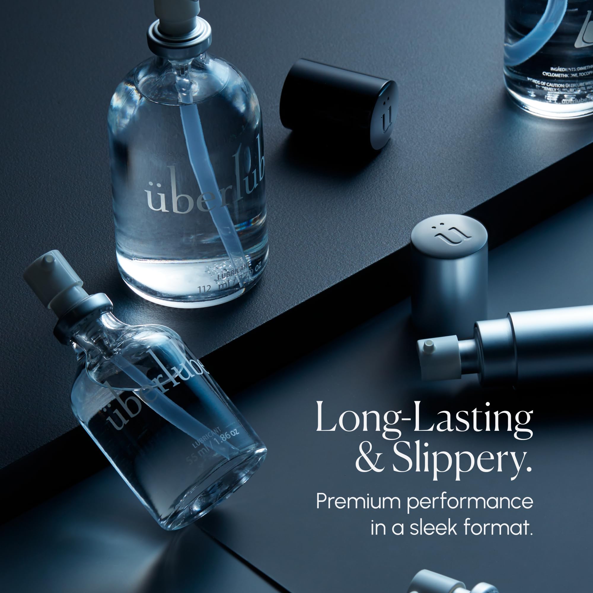 Uberlube Silicone Base Lube - Unscented Silicone Lubricant Personal Lubrication : Latex Safe Privacy Sex Lube Liquid for Couples Women & Men - Flavorless, Vaginal & Anal - 112ml