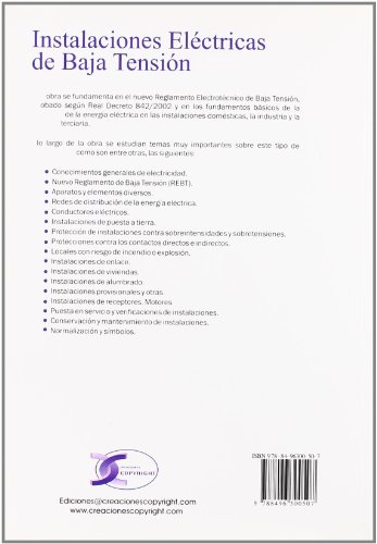 Instalaciones Electricas Baja Tension, 2ª Edicion (Spanish Edition)