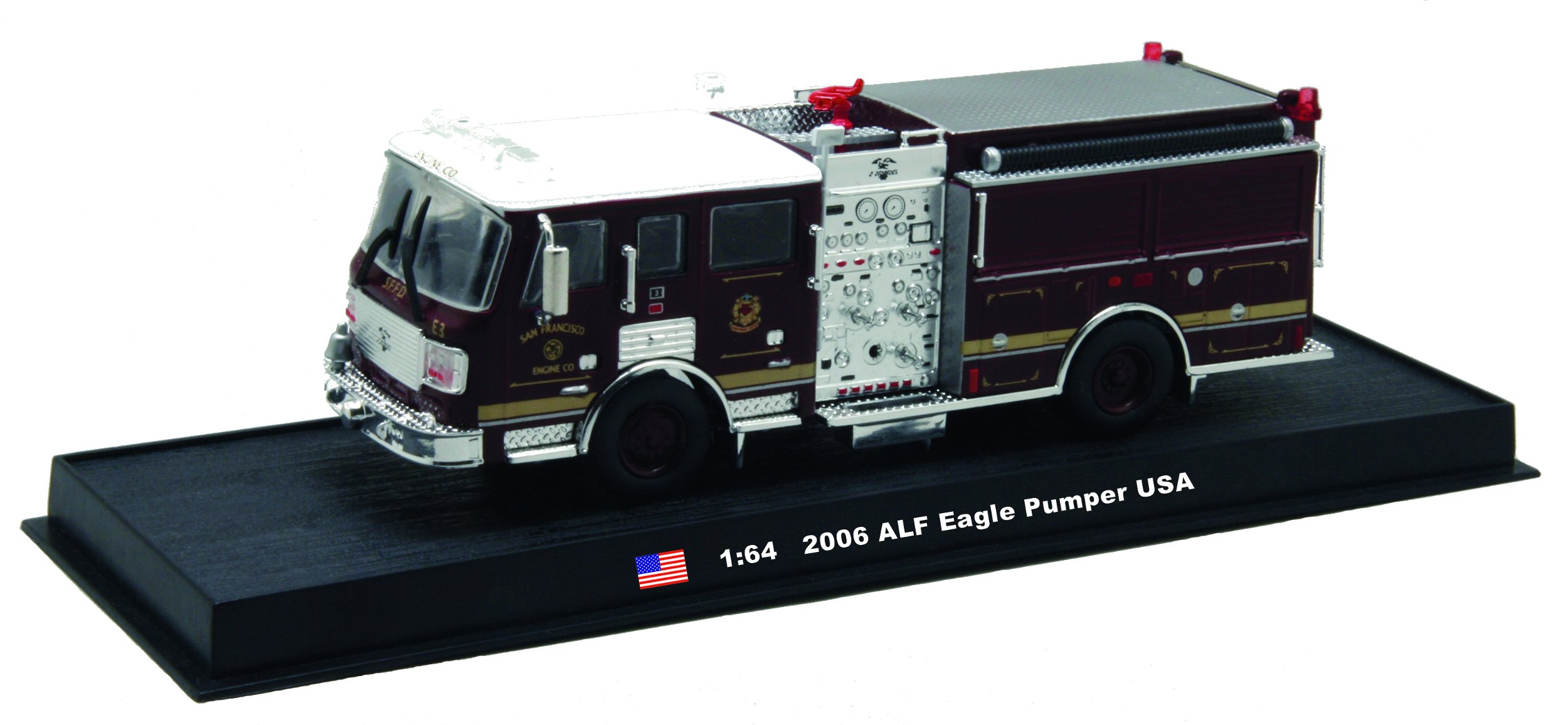 Alf Eagle Pumper Fire Truck Diecast 1:64 Model (Amercom GB-7)
