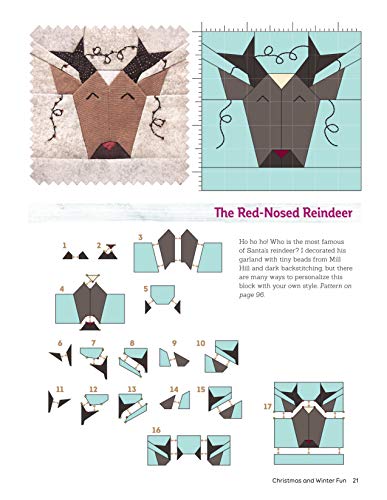 Sewing Scrap Blocks with Character (Landauer) 60 Fresh, Modern Patchwork Patterns for Quilters, including a Baby Dragon, a Unicorn, Cats, Snowmen, Santa, Dracula, Witches, and More; Full-Size Patterns