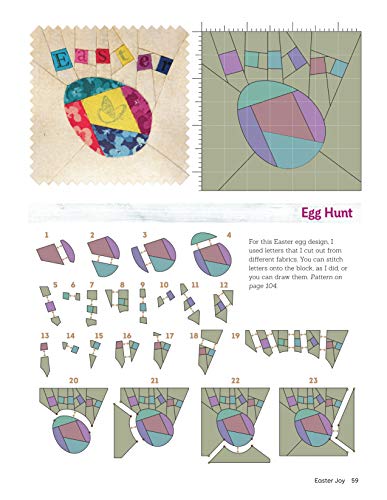 Sewing Scrap Blocks with Character (Landauer) 60 Fresh, Modern Patchwork Patterns for Quilters, including a Baby Dragon, a Unicorn, Cats, Snowmen, Santa, Dracula, Witches, and More; Full-Size Patterns