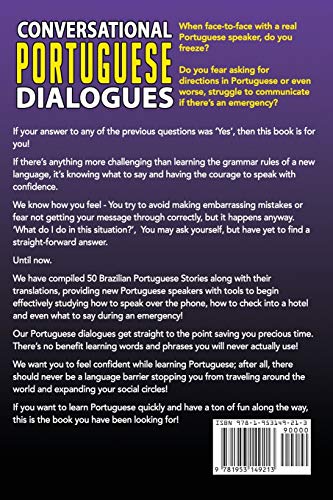 Conversational Portuguese Dialogues: 50 Portuguese Conversations and Short Stories (Conversational Portuguese Dual Language Books)