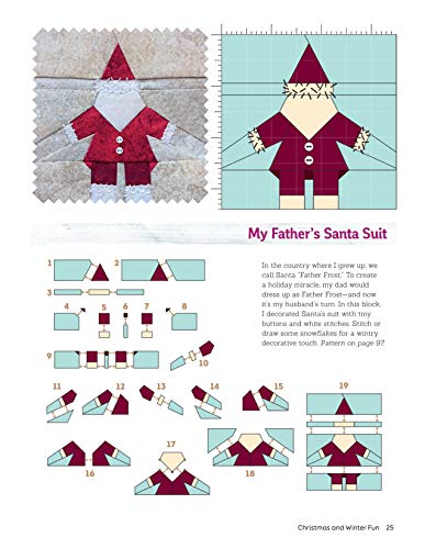 Sewing Scrap Blocks with Character (Landauer) 60 Fresh, Modern Patchwork Patterns for Quilters, including a Baby Dragon, a Unicorn, Cats, Snowmen, Santa, Dracula, Witches, and More; Full-Size Patterns