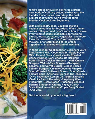 Ninja Blender Cookbook For Beginners: 250 Amazing Smoothies, Juices, Shakes, Sauces Recipes for Your Ninja Blender