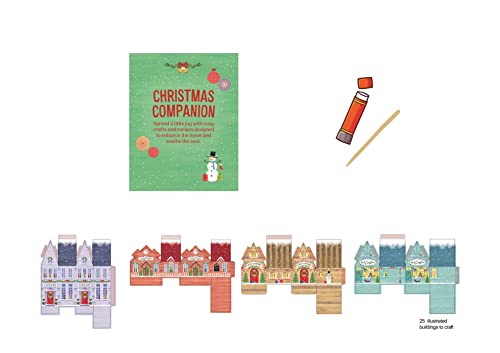 Christmas Village Advent Craft Kit: With 25 Beautifully Illustrated Buildings - Christmas Craft