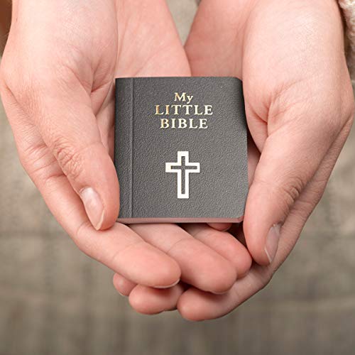 My Little Bible 2β Standard Edition - Selections of Key Verses From Every Book, Tiny Palm-size OT NT Scripture for Ministry Outreach, Classic 1769 KJV Text, 2" x 2.5β, White